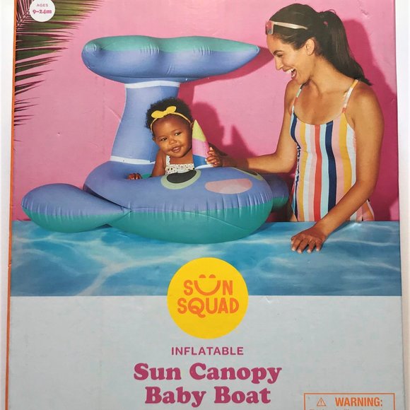 Sun Squad | Swim | Inflatable Sun Canopy Baby Boat 5 Upf | Poshmark
